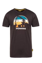 Ponsse Collection Sunset t-shirt, brown | Ponsseshop.com